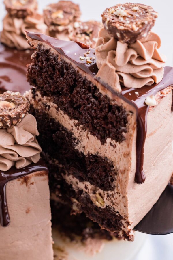 Ferrero Rocher Cake - Baking Up Memories